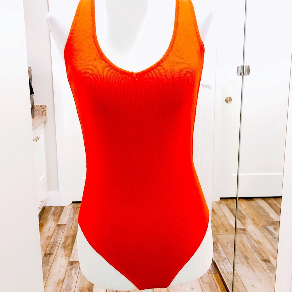 Red Orange Bodysuit - Gem